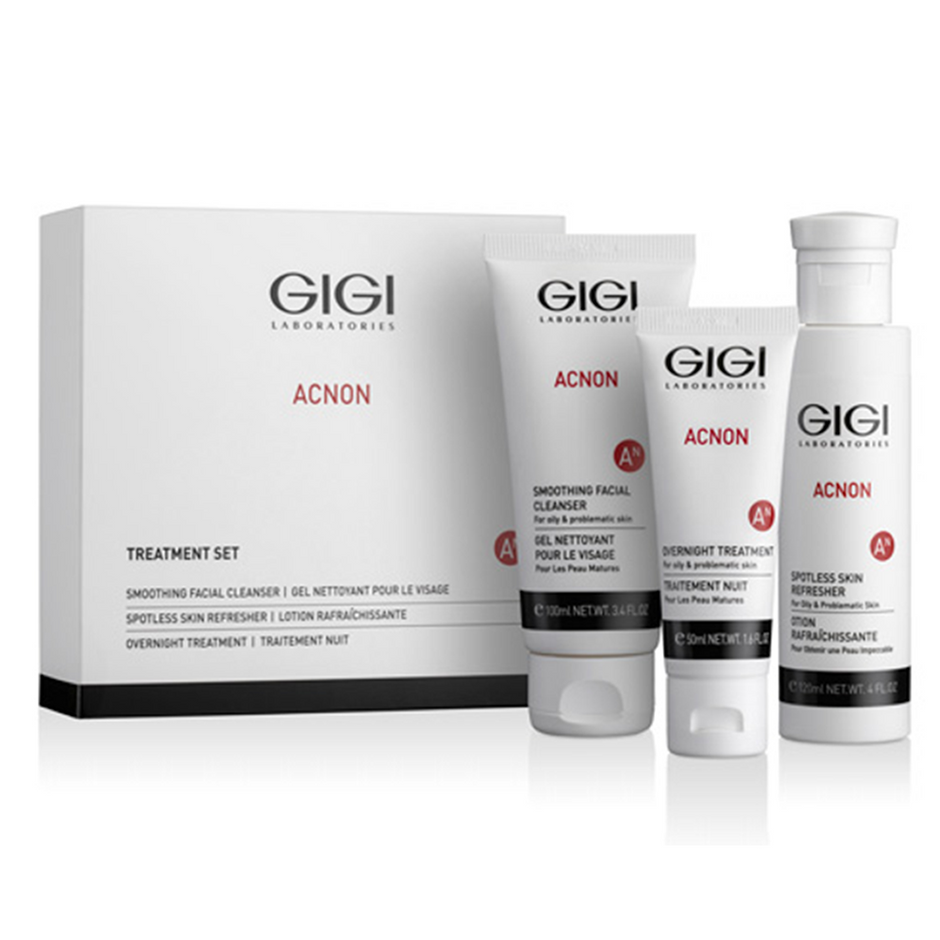 מארז טיפולי מקצועי הכולל 3 מוצרים נגד אקנה ופצעים בפנים - לעור שמן ...